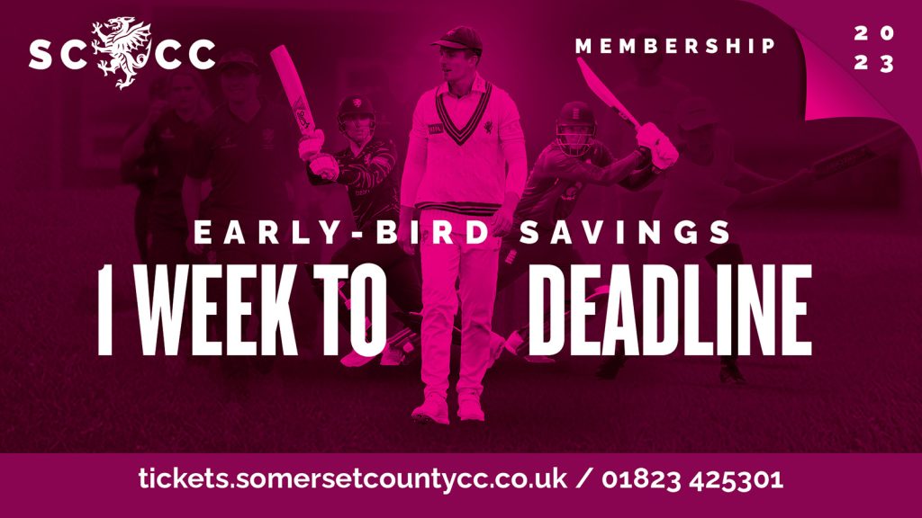 Membership Deadline in One Week! - Somerset